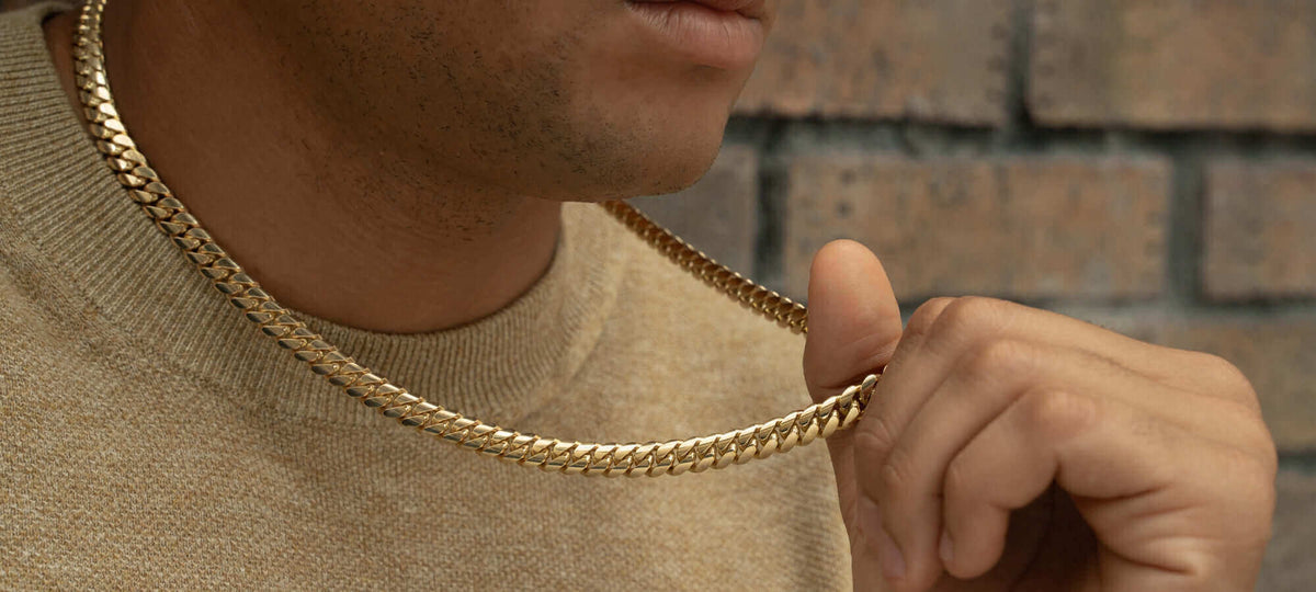 How to Style a Cuban Link Chain | GOLDZENN