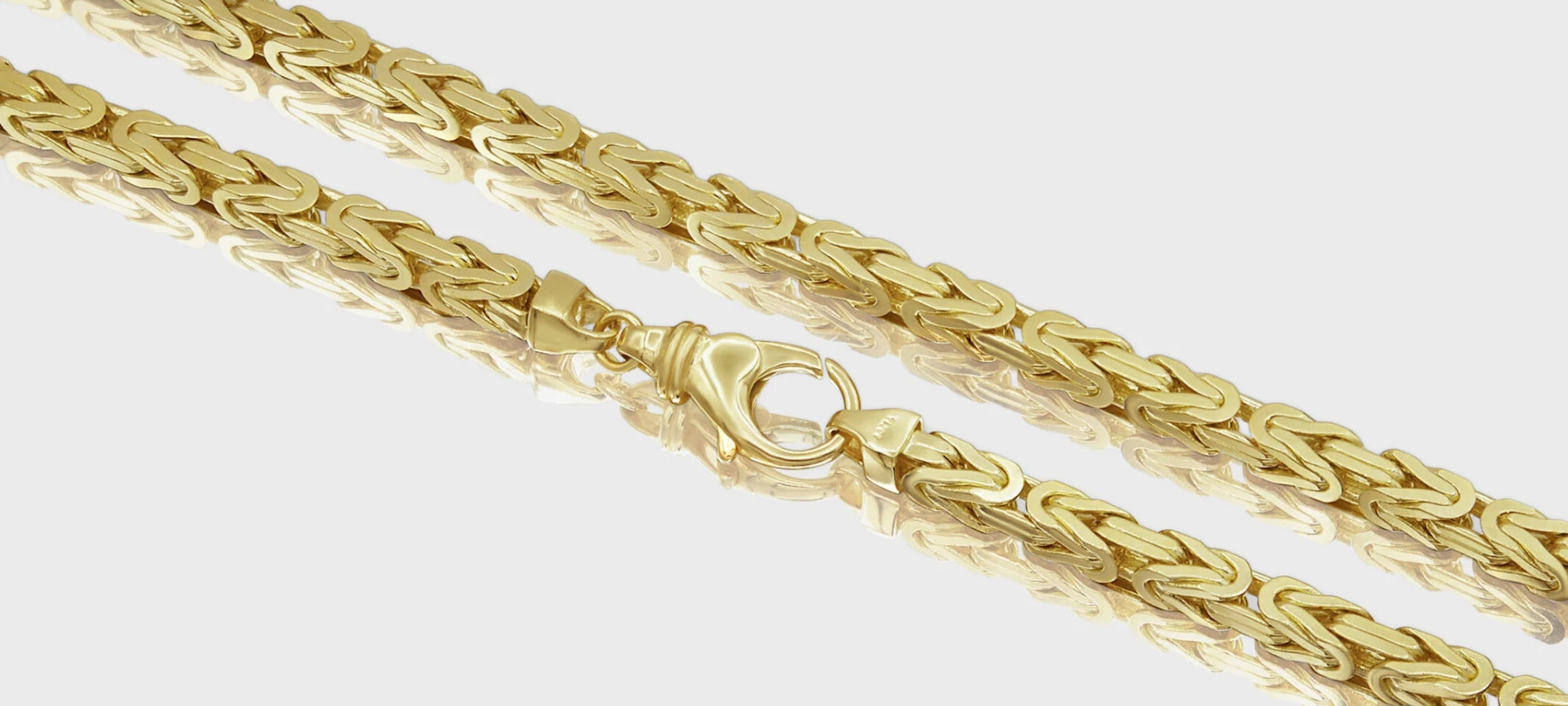 Byzantine Chain Collection | Gold & Silver Byzantine Chains – GOLDZENN