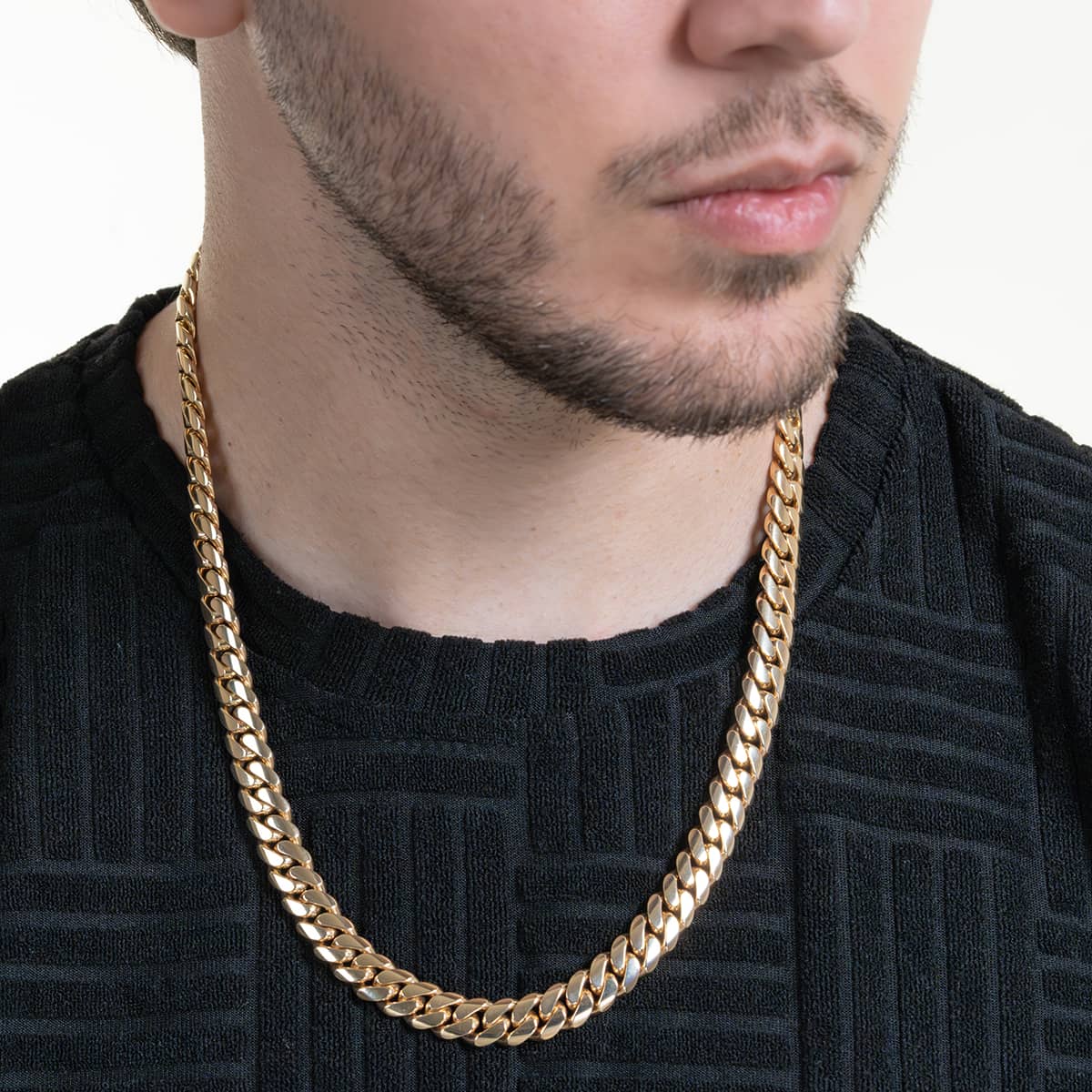 10mm Solid Gold Cuban Link Chain – GOLDZENN