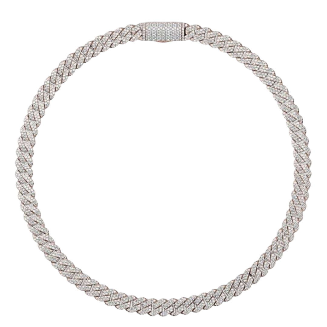 11mm Diamond Cuban Link Chain 14K Gold Necklace – GOLDZENN