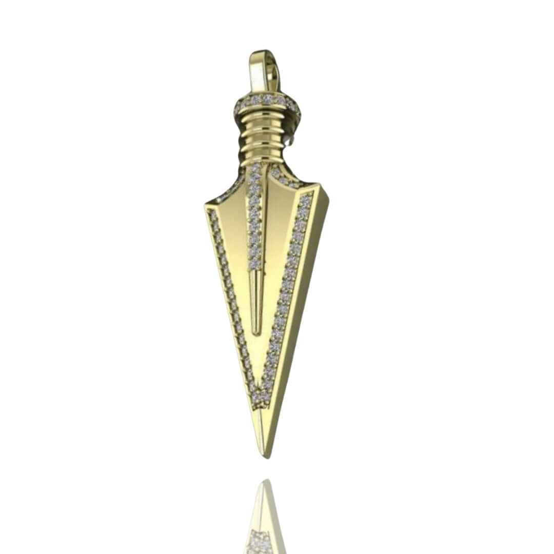 14k Gold Arrow Pendant | GOLDZENN