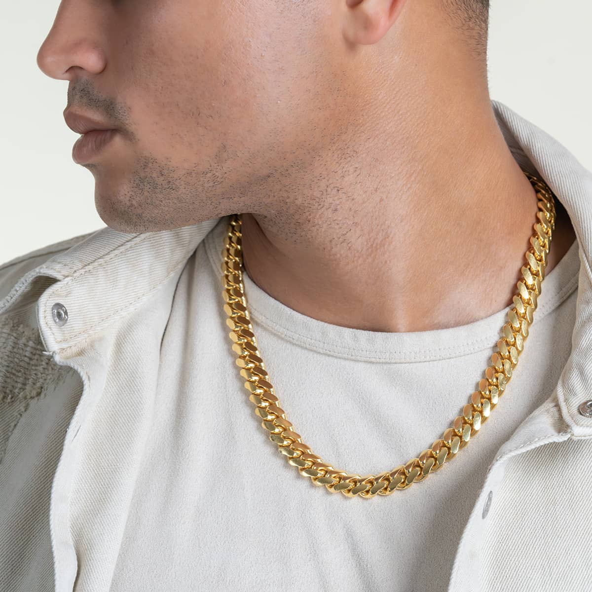 Cuban Link Chain 12mm - 14k Gold Bonded – GOLDZENN