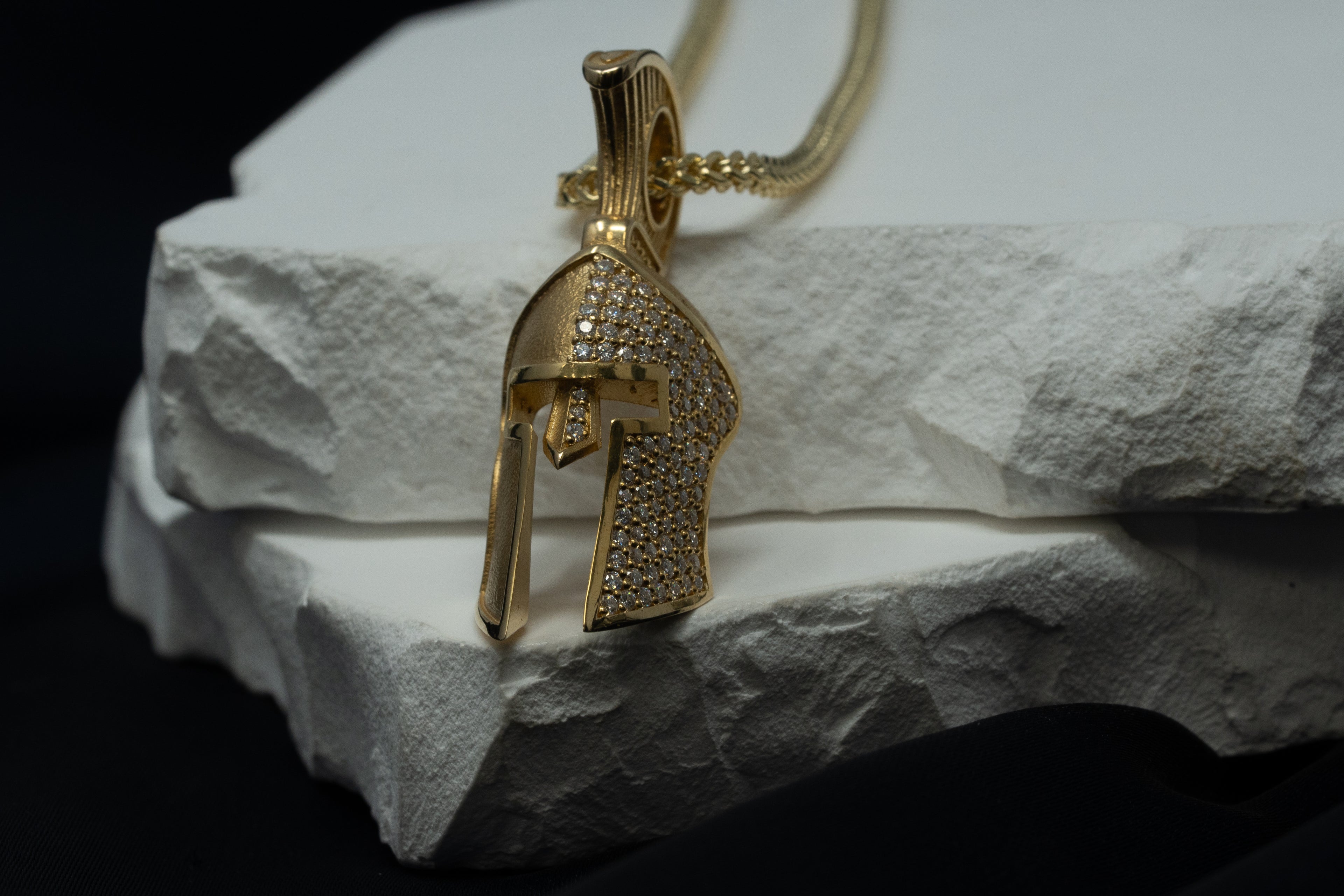 14K Gold Diamond Shaped Pendant for Men | Gold Men’s Pendant – GOLDZENN