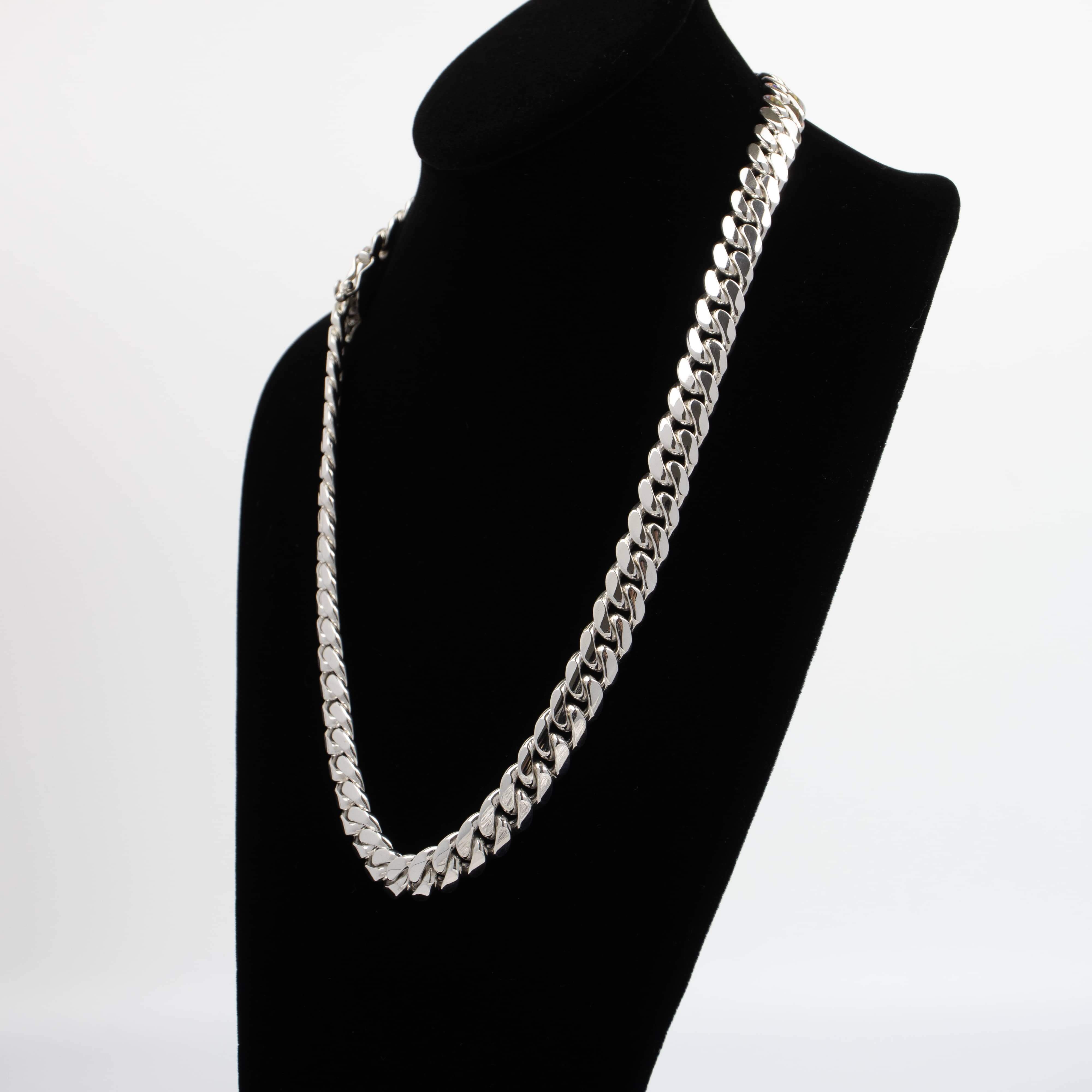 20mm Handmade Miami Cuban Link Chain - 950 Silver | GOLDZENN