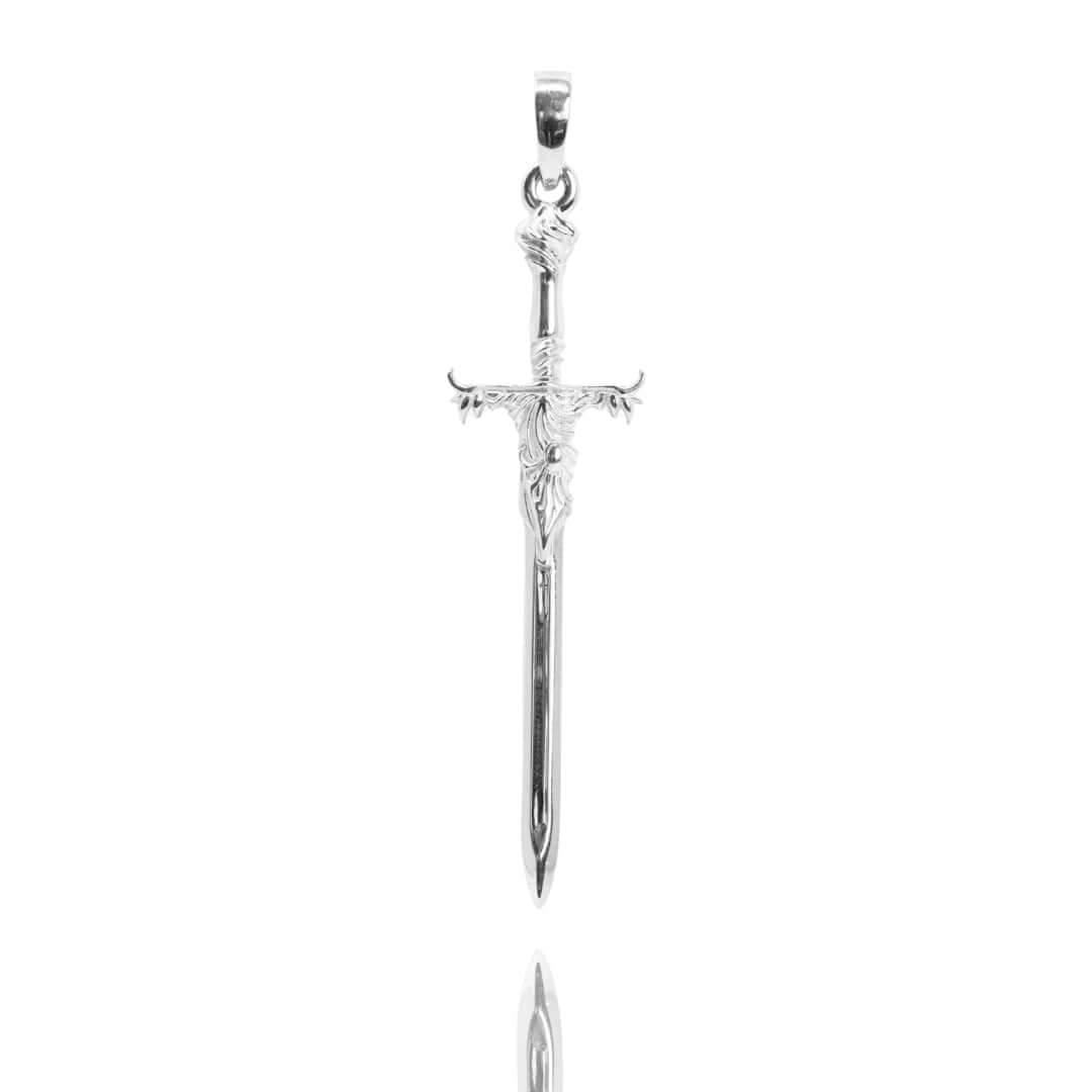 Silver Sword Pendant – Handcrafted Sterling Silver Jewelry – GOLDZENN