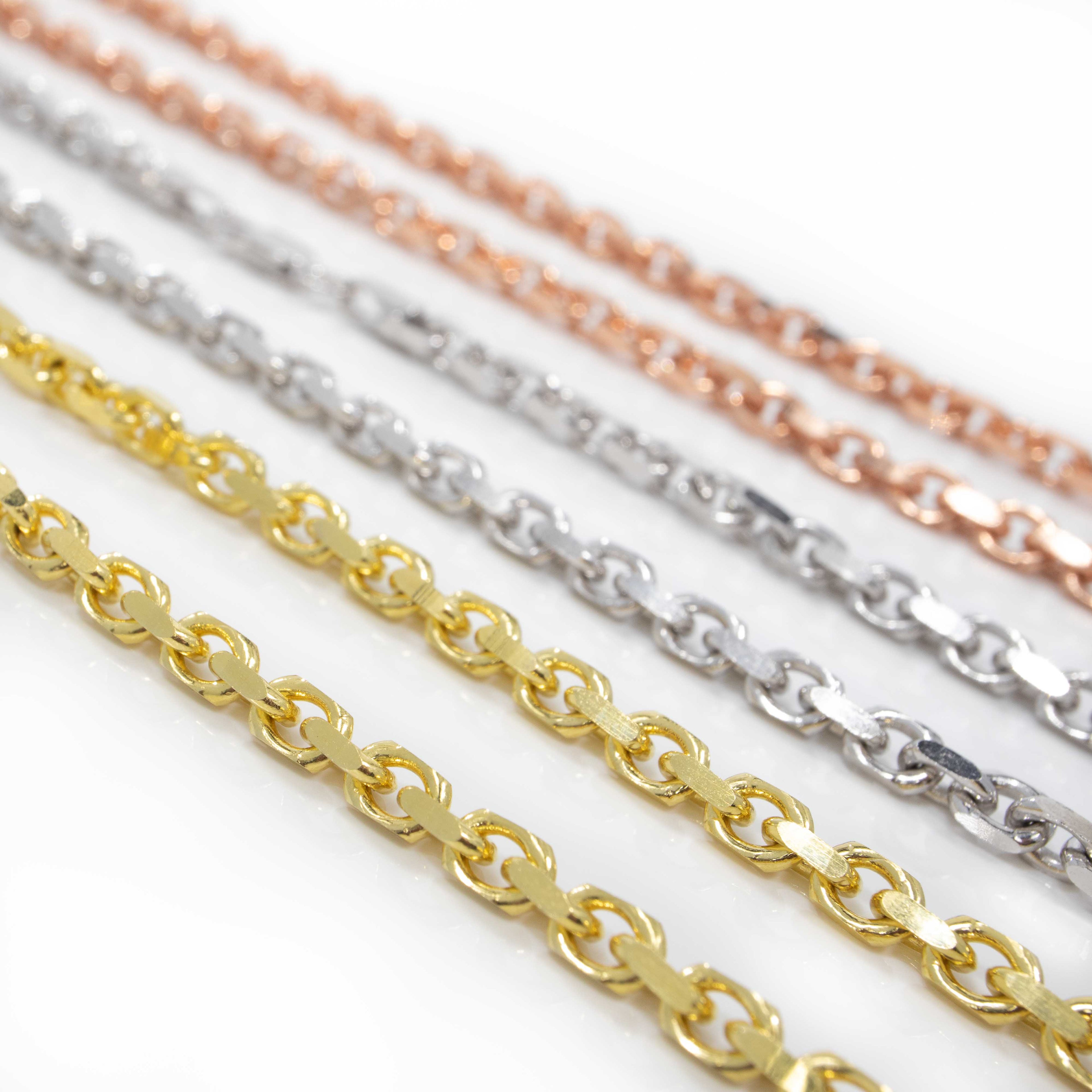 Cable Link Chain – 3mm Men’s Gold Chain – GOLDZENN