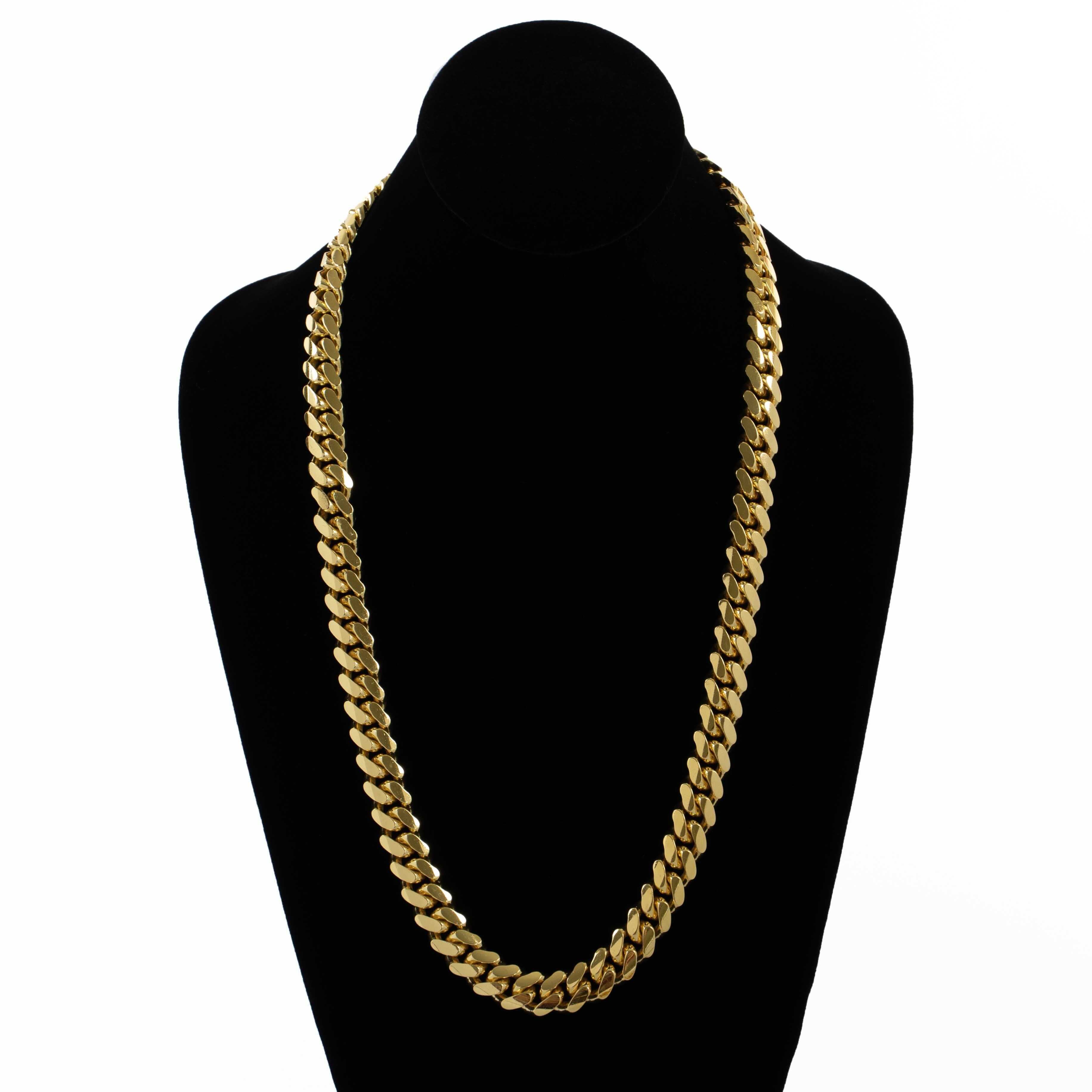 Cuban Link Chain 12mm - 14k Gold Bonded – GOLDZENN